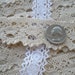Ecru Beige Natural Color Lace Cotton Trim 1 3/8" 35MM Wide Crochet or ...
