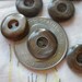 Carved Brown & Gray Smoke MOP Shell Buttons 12.5mm 1/2 Whistle Style ...