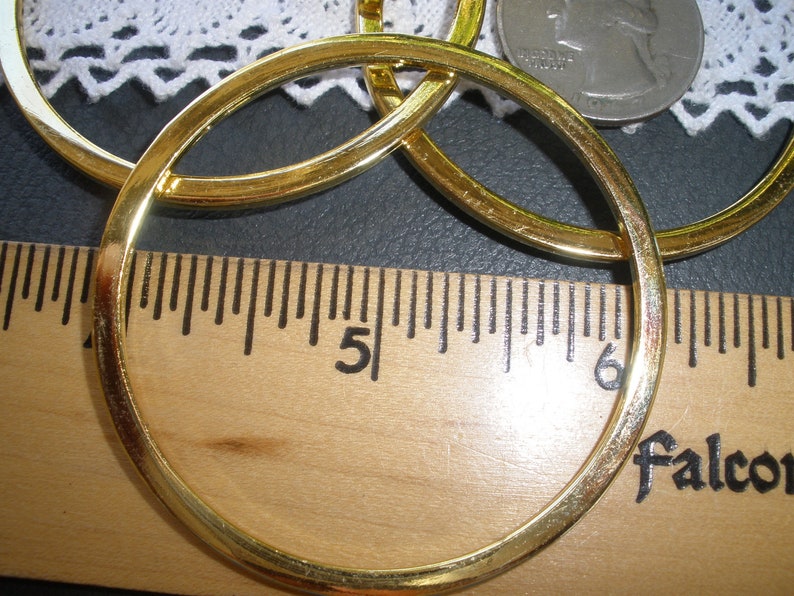 50MM ID 56MM OD Metal Flat O Rings Gold Color Round 2" Opening O-ring ...