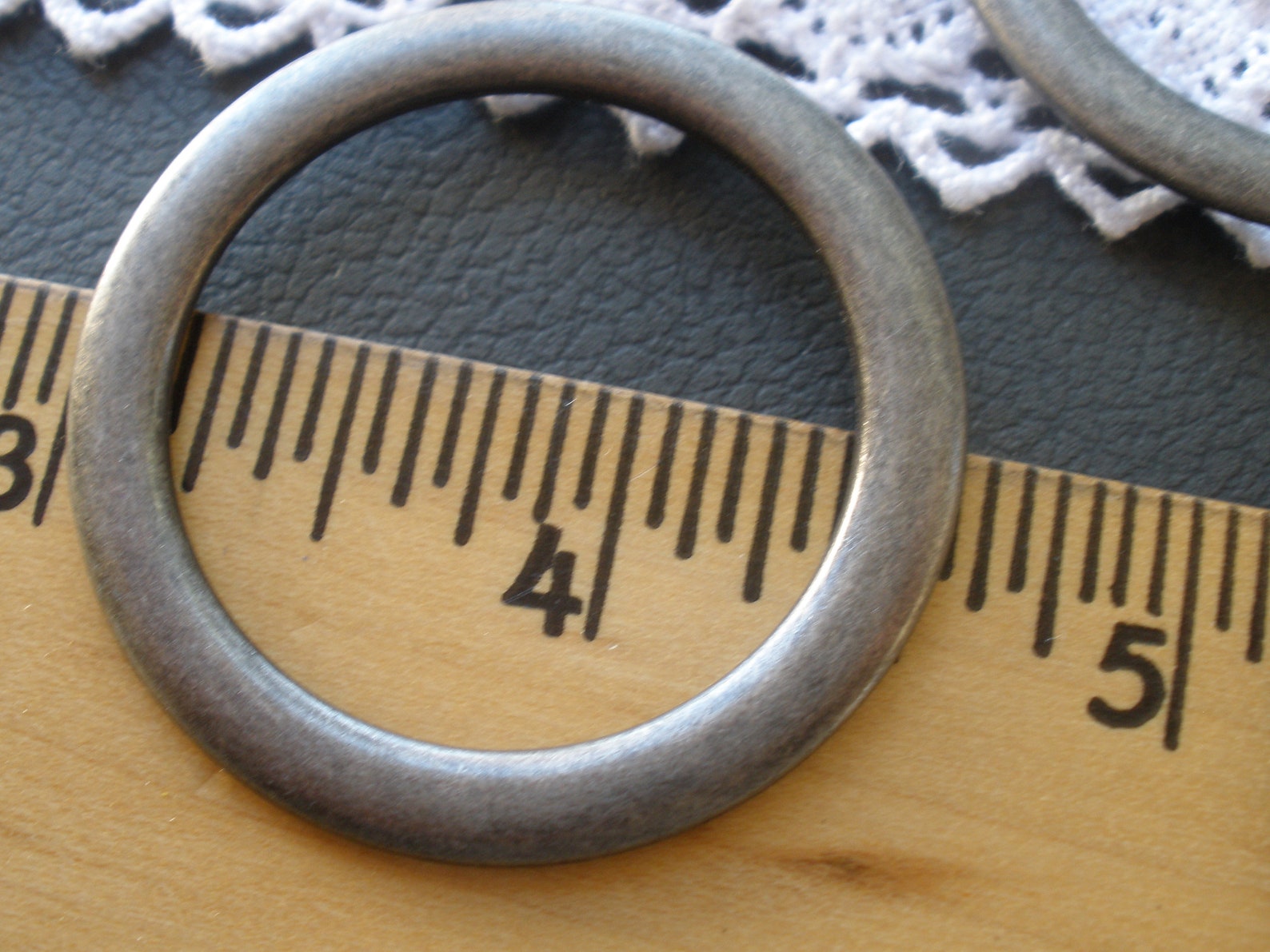 Antique Dull Silver Tone Metal O-rings Tapered Round 30MM OD | Etsy