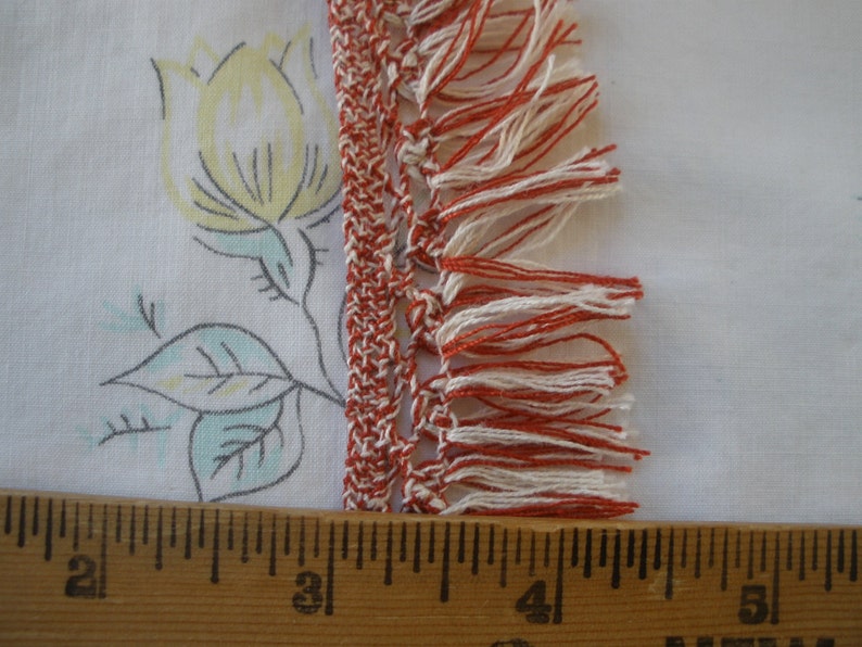 Red & White Woven Fringe Trim 1 3/8 Wide Boho Cotton - Etsy