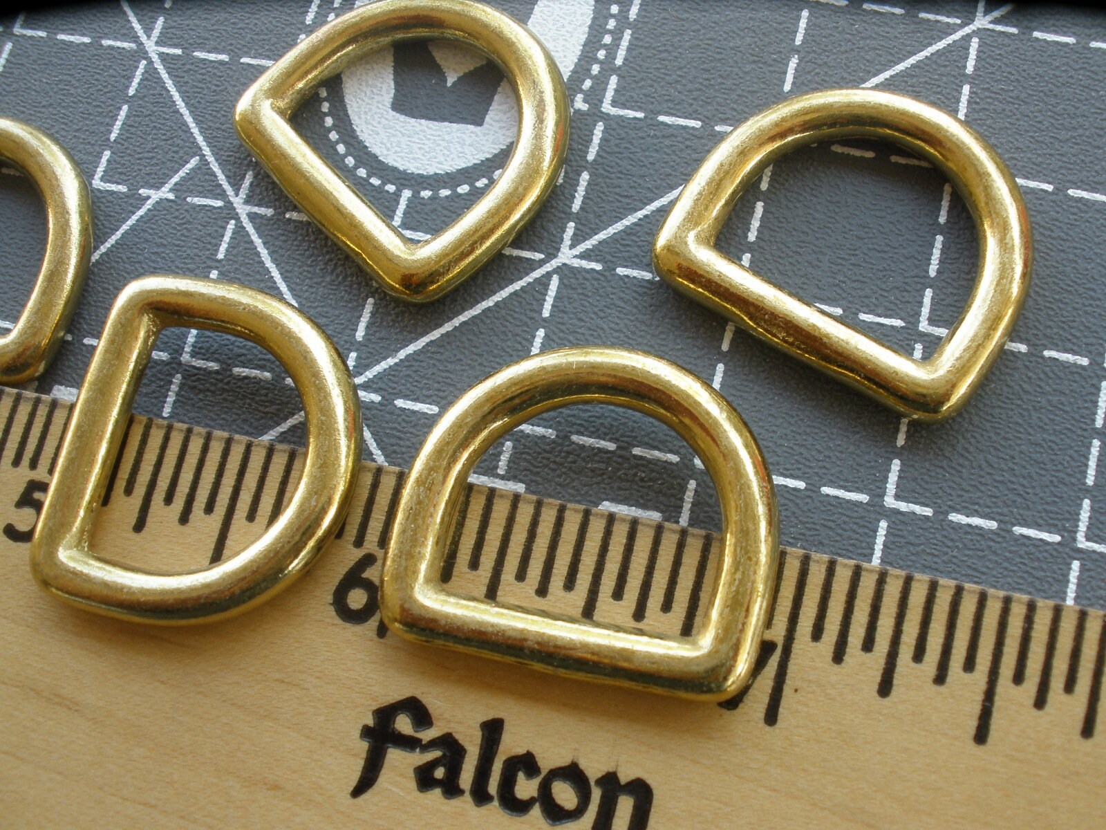 Metal 5/8 D Ring D-ring Dee Rings Gold Brass Tone 4 | Etsy