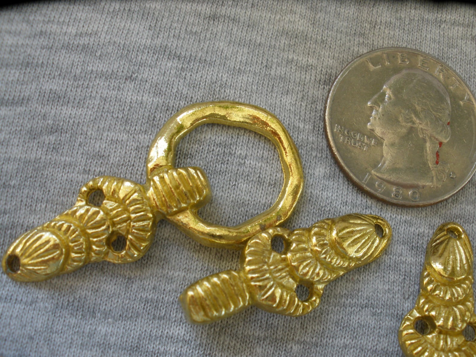 Vintage Sweater Clasp Gold Color Hook and Loop Coat Closures 1 | Etsy