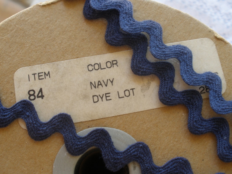 Navy Blue Vintage Cotton Rick Rack Trim Choose Yards 3/8 - Etsy
