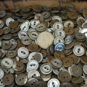 Vintage Carved Real River Shell Buttons Cat's Eye Gray Smoke MOP Shirt ...