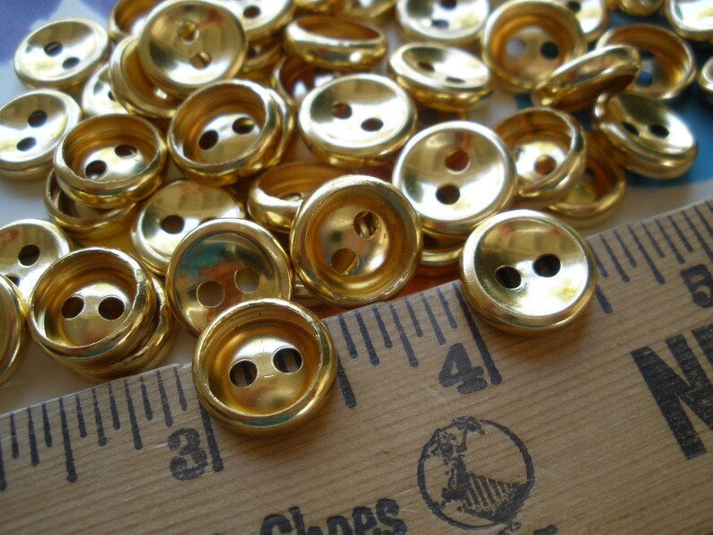13MM Gold Metal Sew on Buttons Size 20L 1/2 Gold Color 2 | Etsy