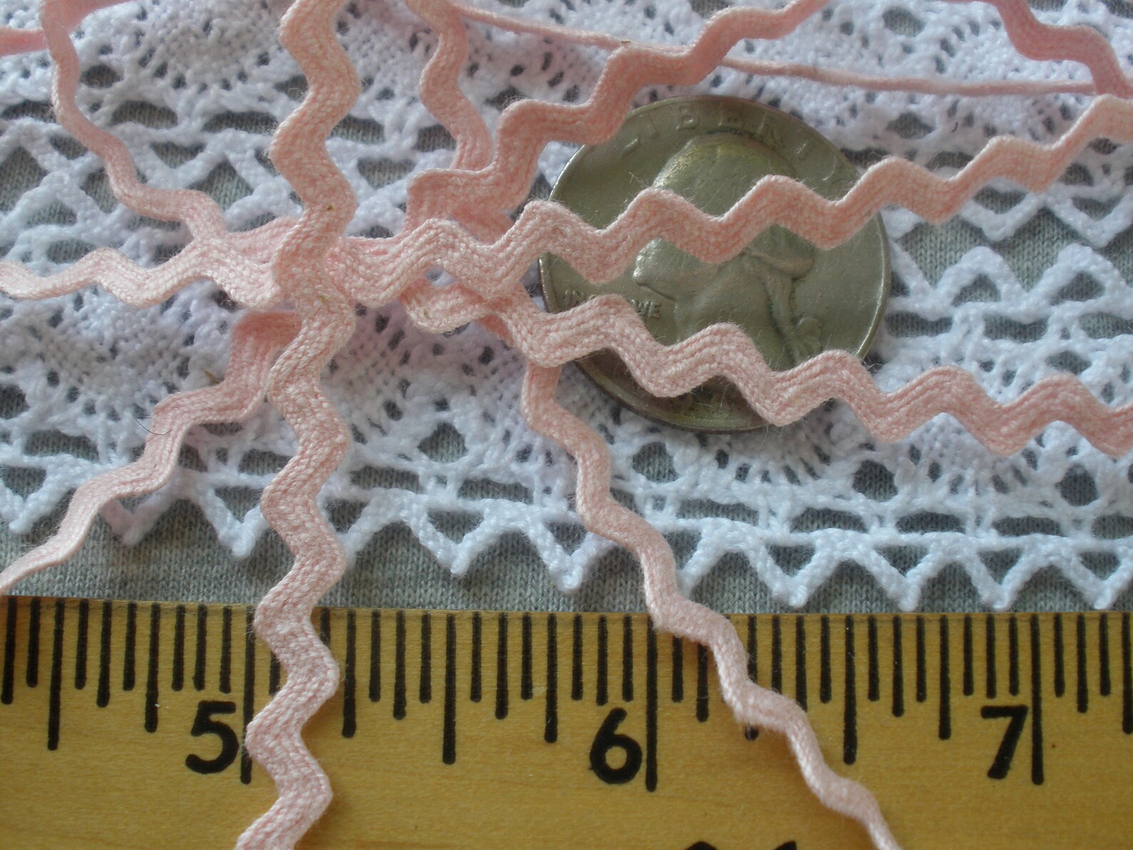 Vintage Cotton Baby Ric Rack Light Pink 2 Yards 6mm Ric Rack - Etsy