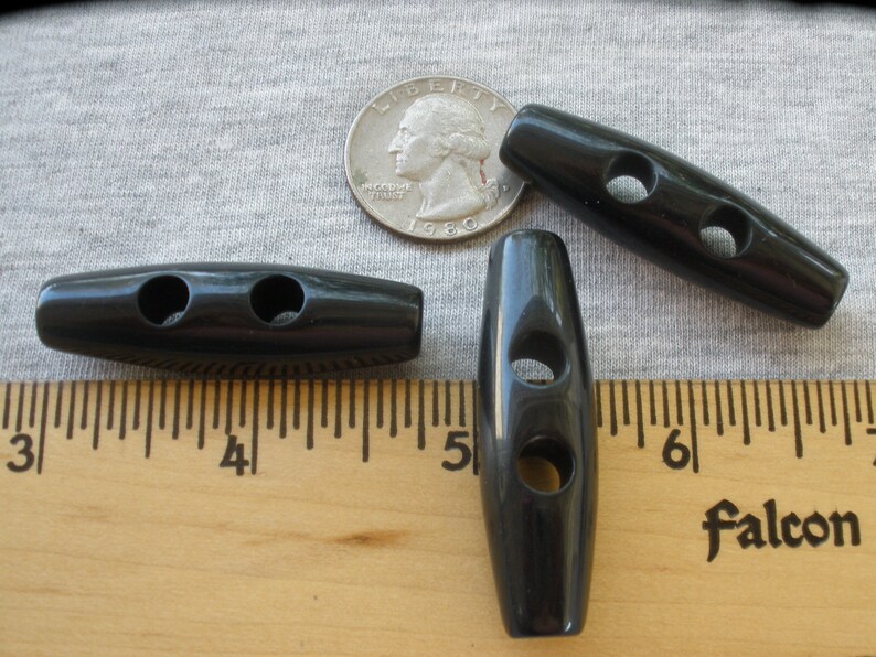 44MM Black Toggle Coat Buttons Extra Large Sweater Closure | Etsy