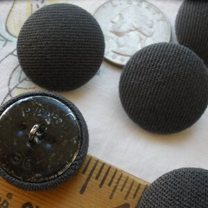 23MM Tufting Buttons Textured Fabric Covered Colors Black Blue Metal ...