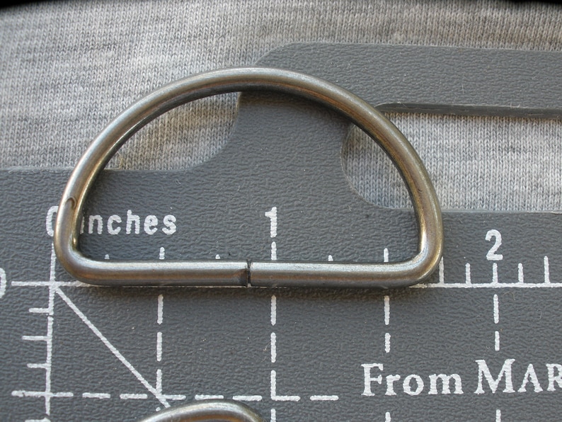 Metal 1.5 Inch Split D Rings D-ring Shiny or Dull Silver or BRONZE ...