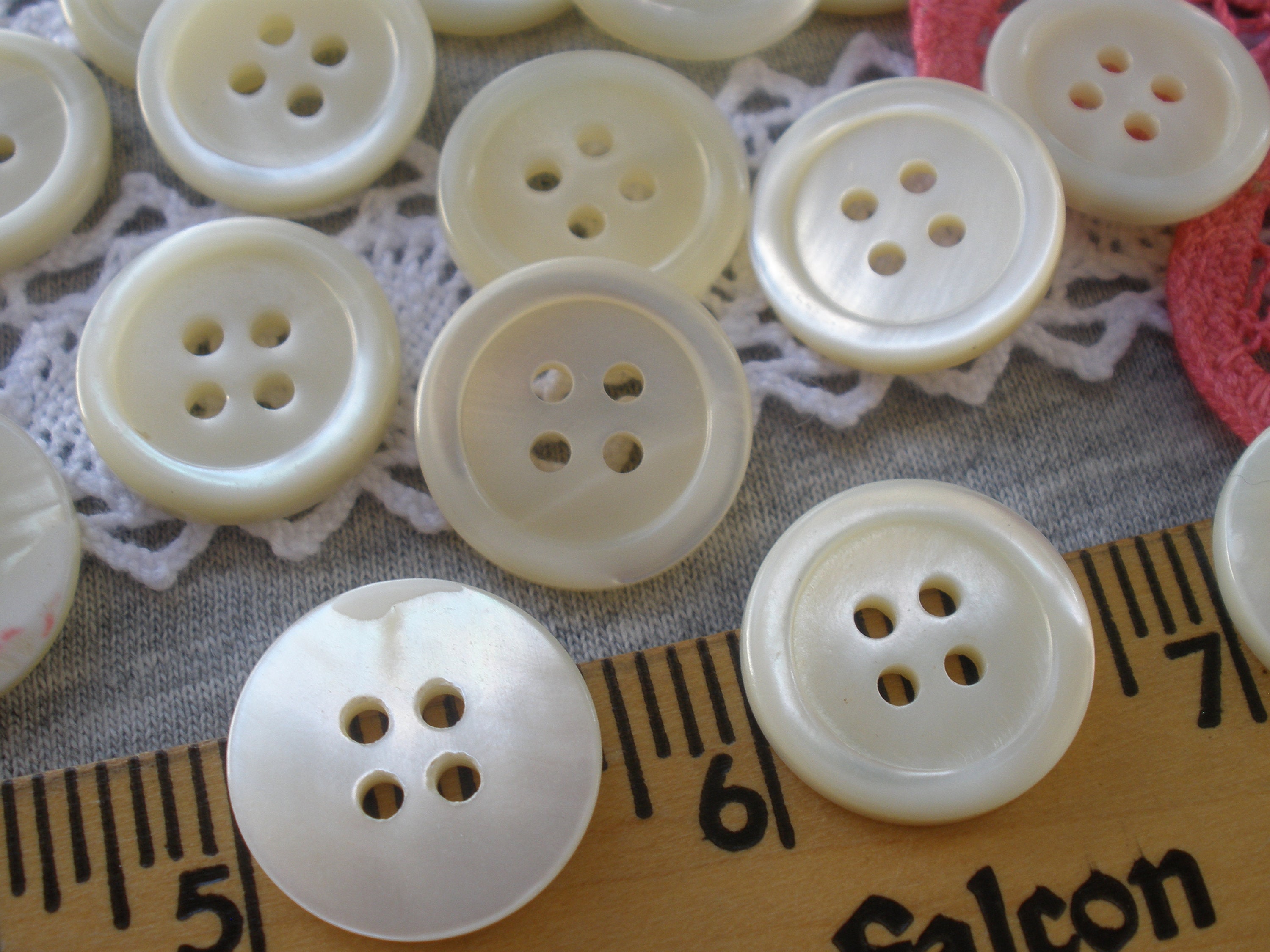 Buttercream Lustre Classic Shell Shirt Blazer Buttons MOP Real | Etsy