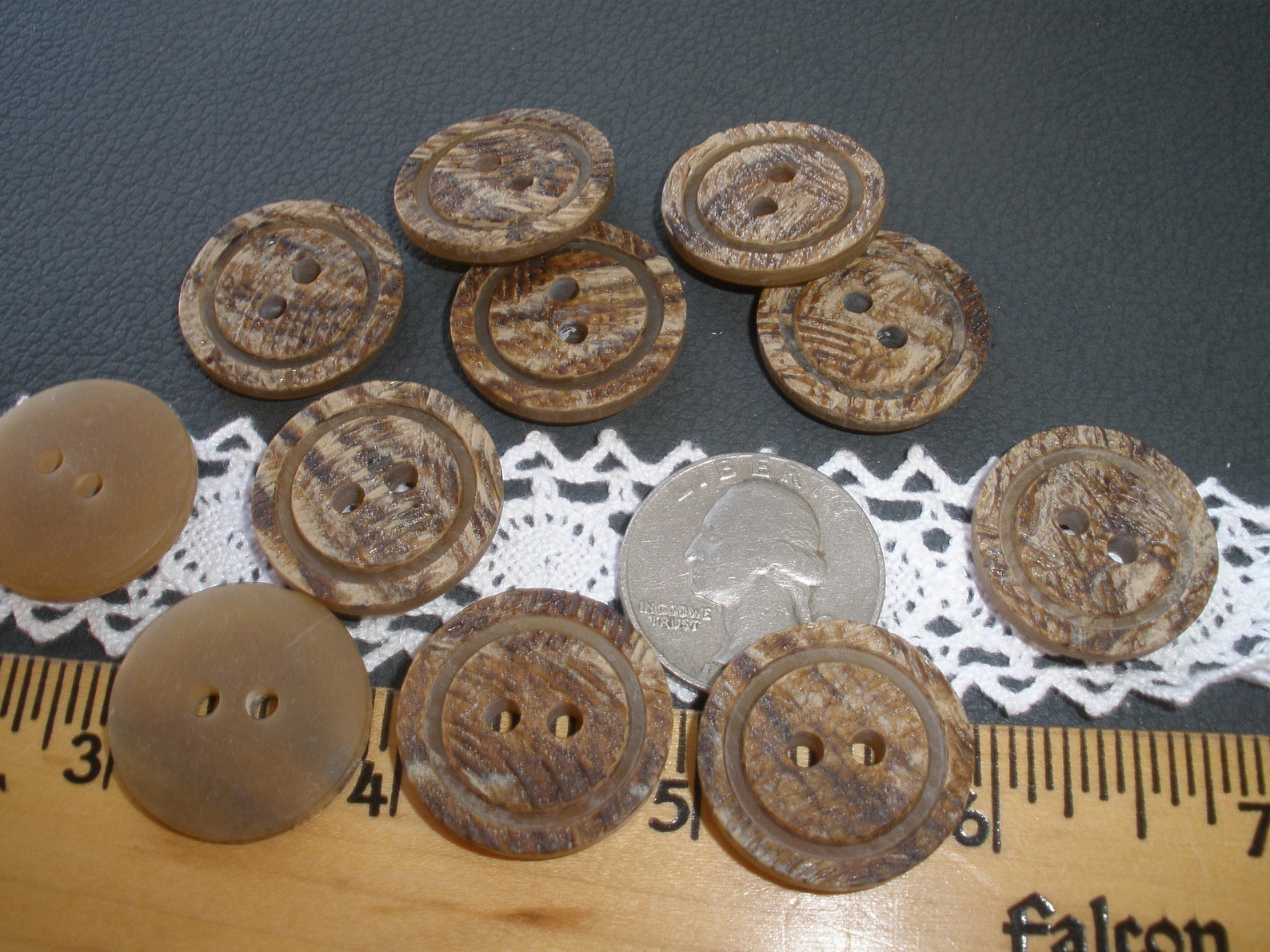 23MM Carved Textured Plastic Buttons Faux Wood Look 2 Hole | Etsy