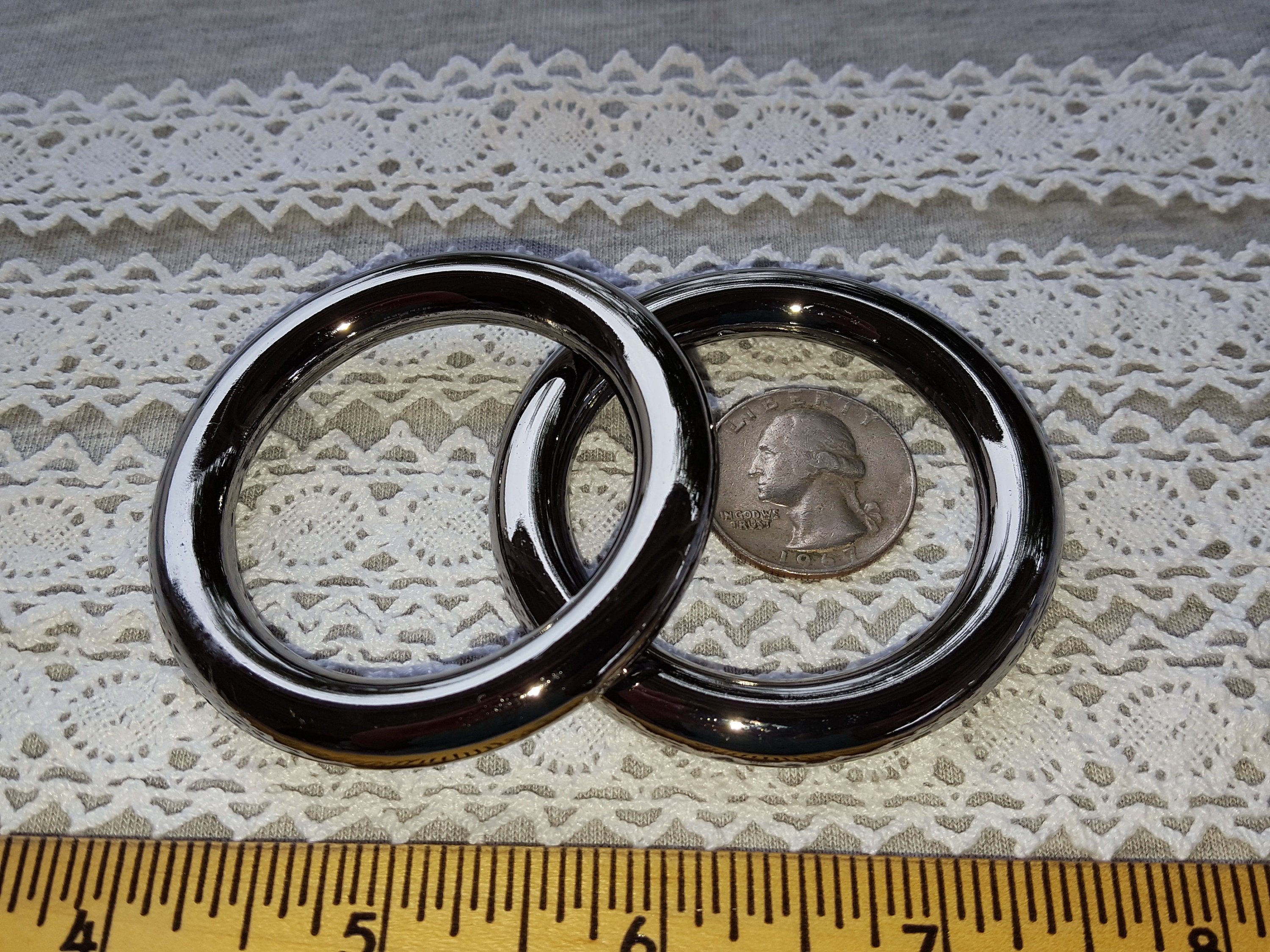 Gunmetal Color O-rings Round 44MM 1.75 opening metallic | Etsy