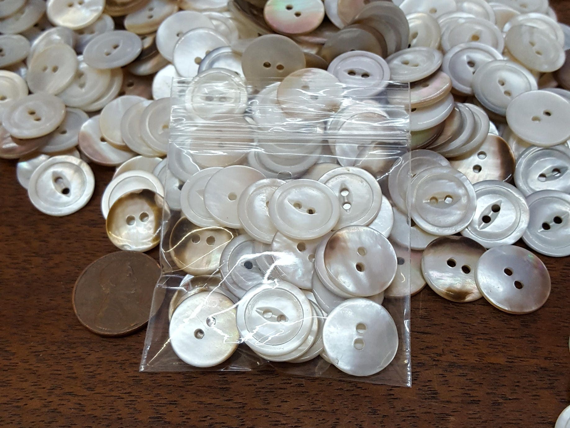 Vintage Pearly White Carved Real River Shell Buttons Fisheye - Etsy
