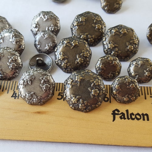 16 to 1000 Pcs. Metal 7/8 Buttons Antique Silver Gold - Etsy