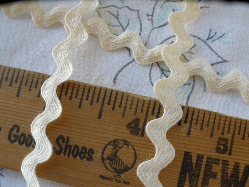 Oyster color Cotton Rick Rack Trim choose yards 3/8 Ric | Etsy