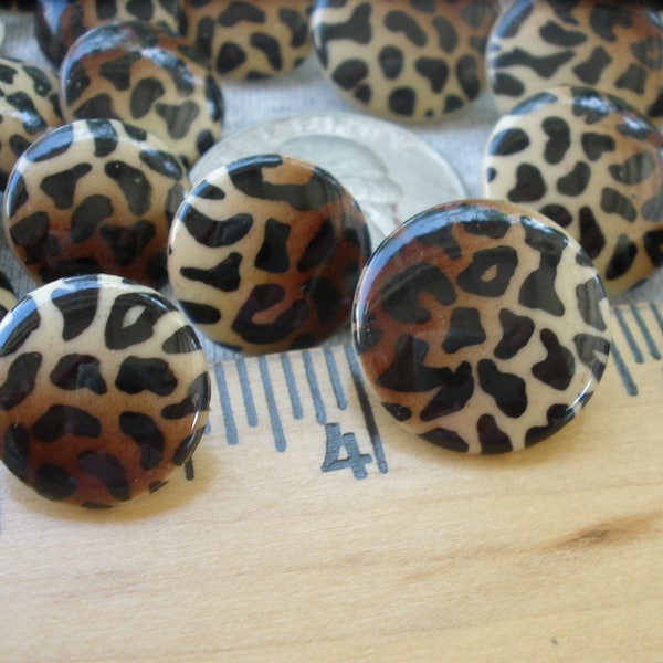 Leopard Buttons - Etsy