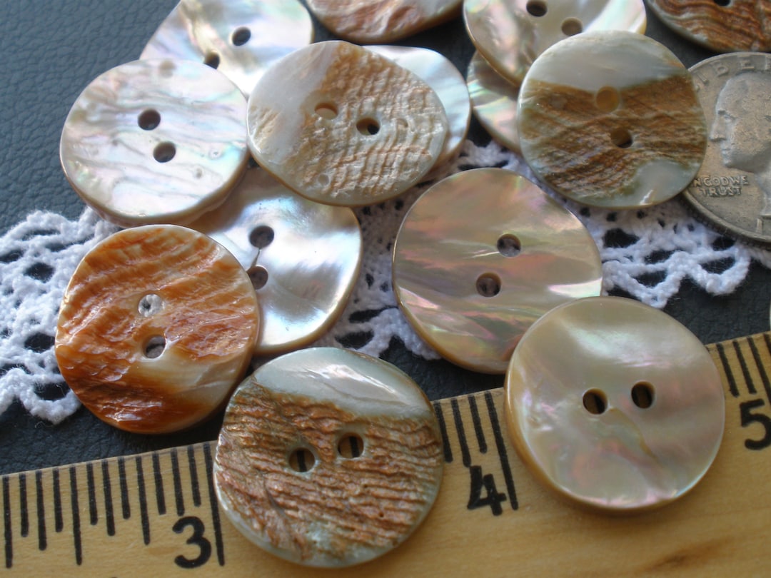 20MM Red Abalone Shell Buttons Natural 13/16 Inch 32L Pearly Rose ...
