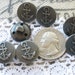 15MM Dull Silver Gunmetal Tone Anchor Pattern Buttons Shank - Etsy