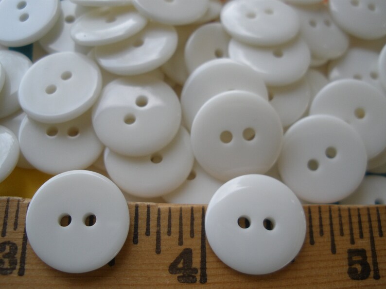 Bulk Buttons 1 Gross 15MM Ivory White Plastic 23L 2-hole Sew - Etsy