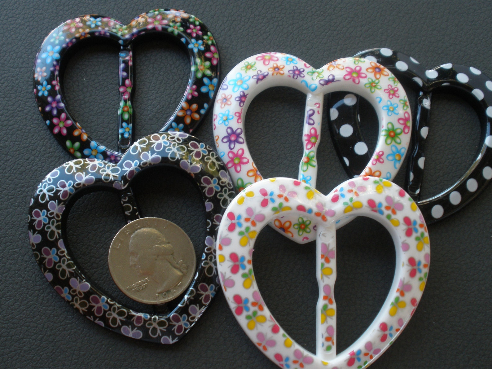 Heart Ribbon Sliders Variety Pack Flowers Butterflies 35MM 1 3/8 ...