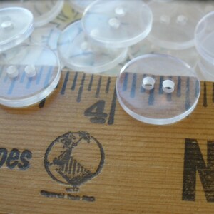 Clear Buttons 15MM 23L 2 Hole Plastic Sew on Costume Crafts - Etsy