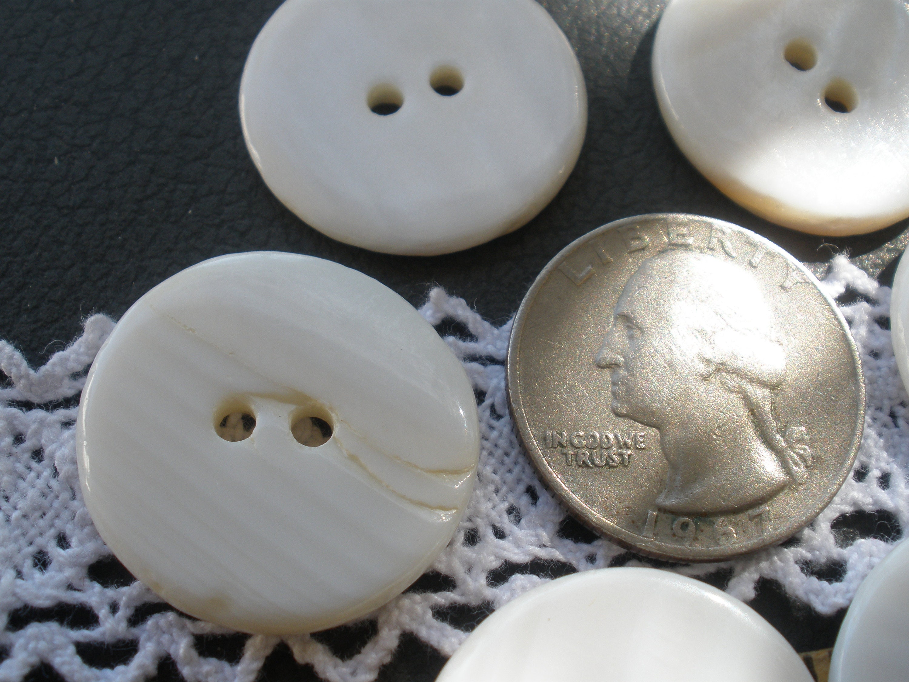 25MM Palest pink cast Freshwater Shell MOP Buttons 40L 1 inch | Etsy