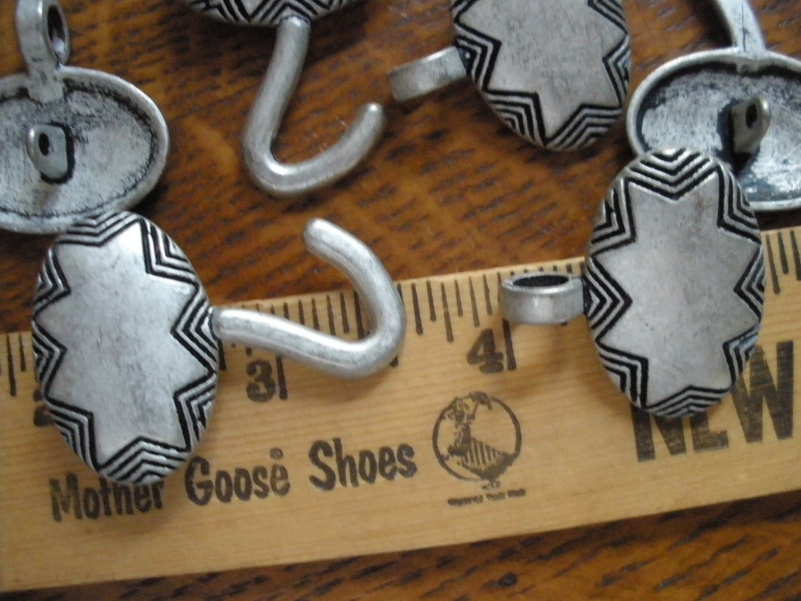 Cool Vintage Metal Button Clasp Hook and Loop Coat Closure - Etsy