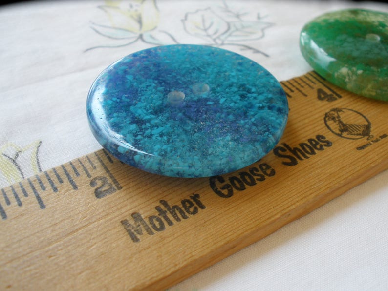 Large Under the Sea Buttons Blue or green 60L 38mm 1.5 | Etsy