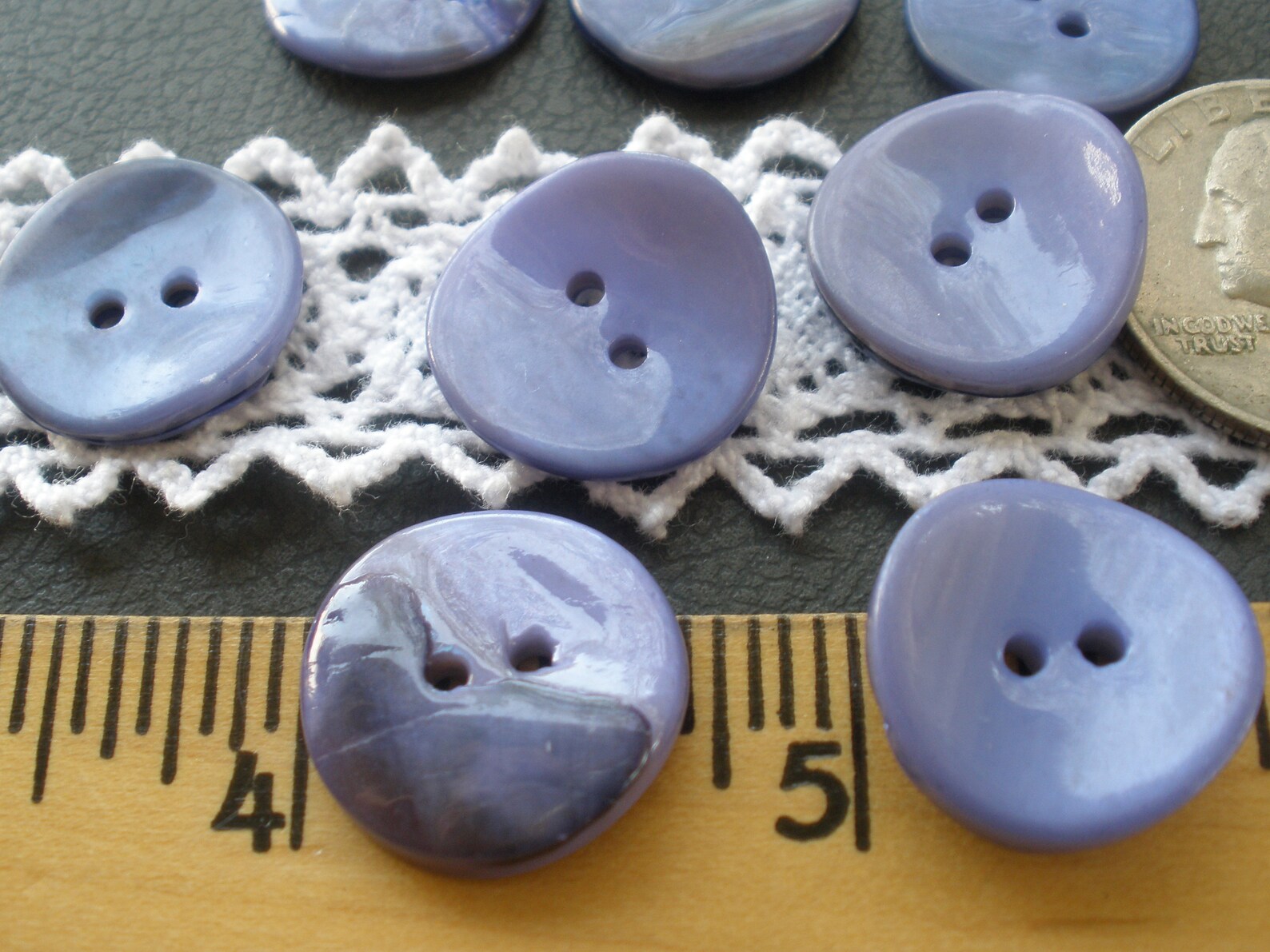 17MM Dyed Periwinkle Blue Mussel Shell Buttons 28L 11/16 - Etsy