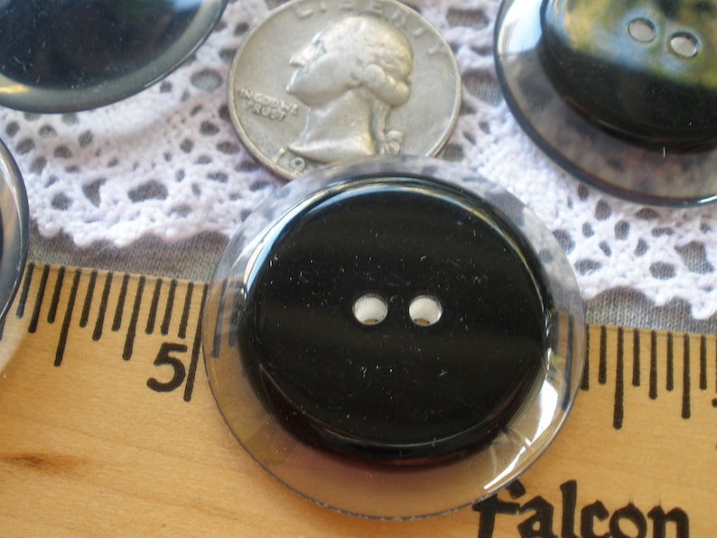 Cool Vintage Buttons Extra Large Coat Resin 54L 34mm 1 - Etsy