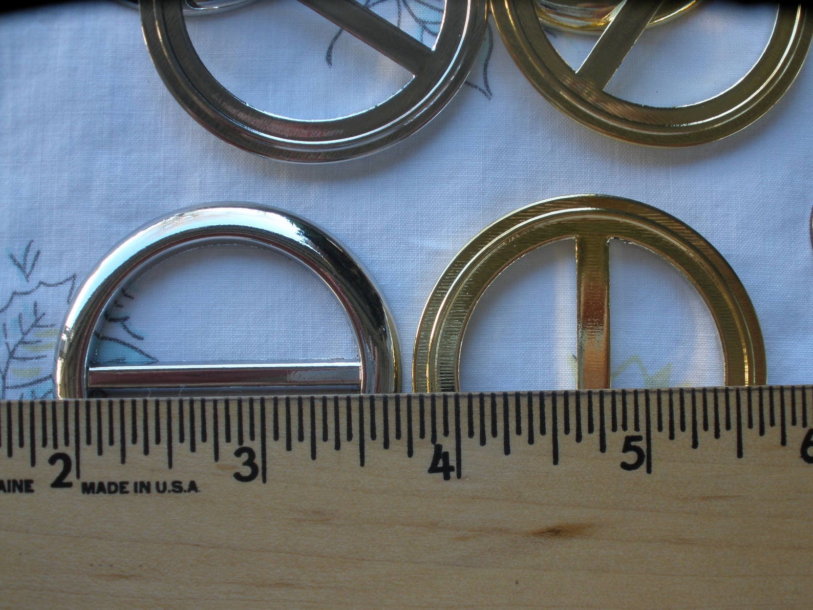 Basic Gold or Silver Plastic Scarf Slide Round Buckle - Etsy