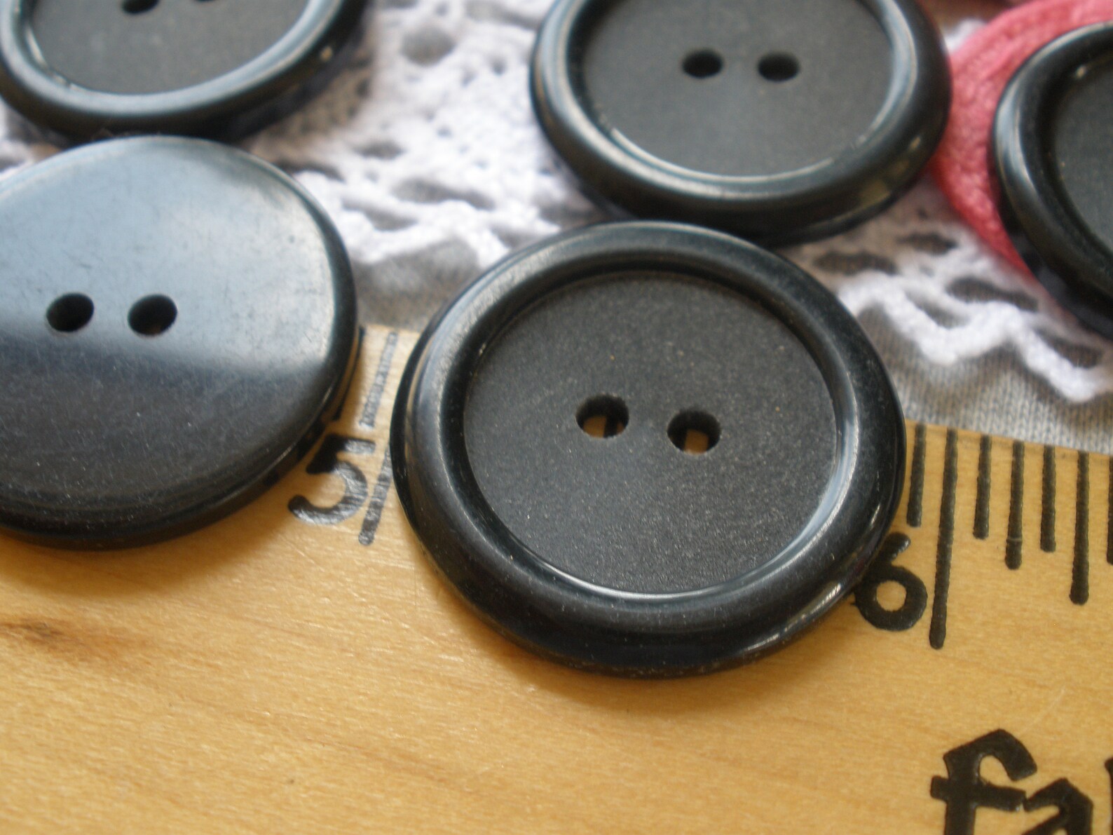 23MM Matte Black Buttons Textured Front With Shiny Rim 24 - Etsy