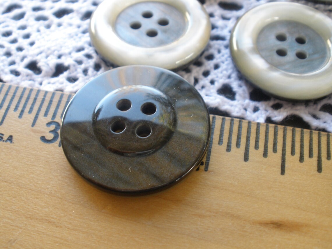 Pearlized Rainbow Gray Smoke Buttons 25mm 40L 1 Inch Plastic - Etsy