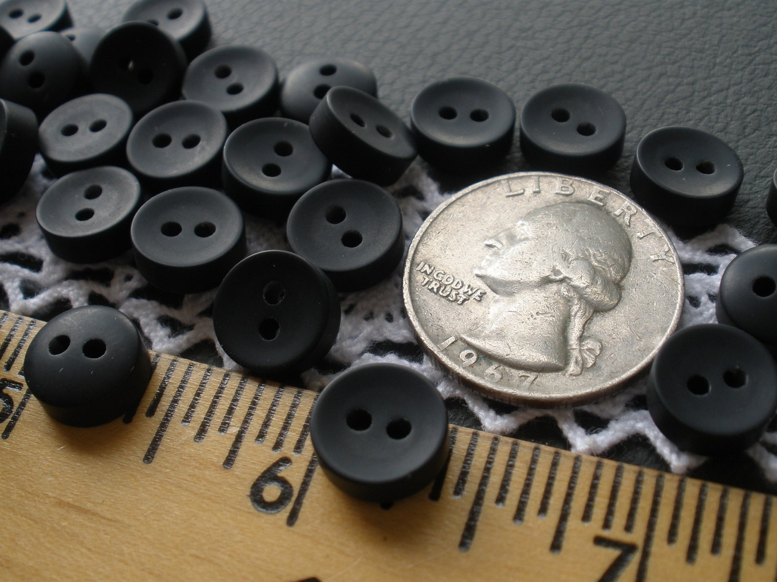 Matte Black Tiny 10mm Buttons 36 Plastic 16L 3/8 Craft - Etsy