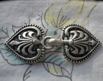 Vintage Sweater Clasp Gold Color Hook and Loop Coat Closures 1 | Etsy