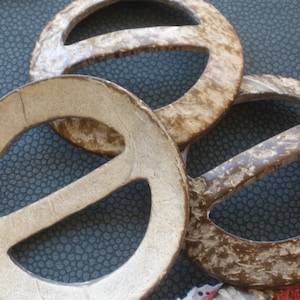 Coconut Shell Buckle Slider Sarong Pareo Tie Round 1.75" Inside Bar ...