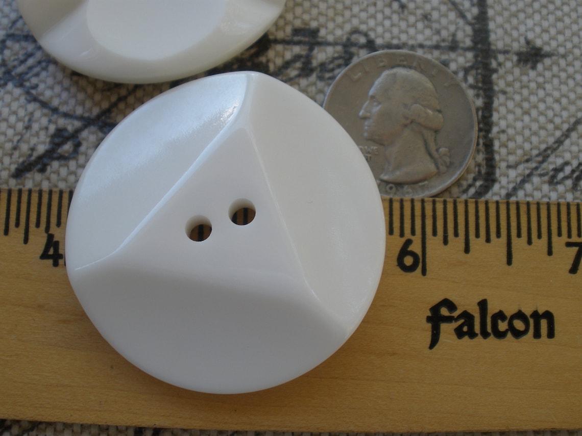 44MM Ivory Off-white Coat Buttons Extra Large 70L 1.75 - Etsy