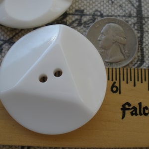 44MM Ivory Off-white Coat Buttons Extra Large 70L 1.75" Sew on 2 Hole ...