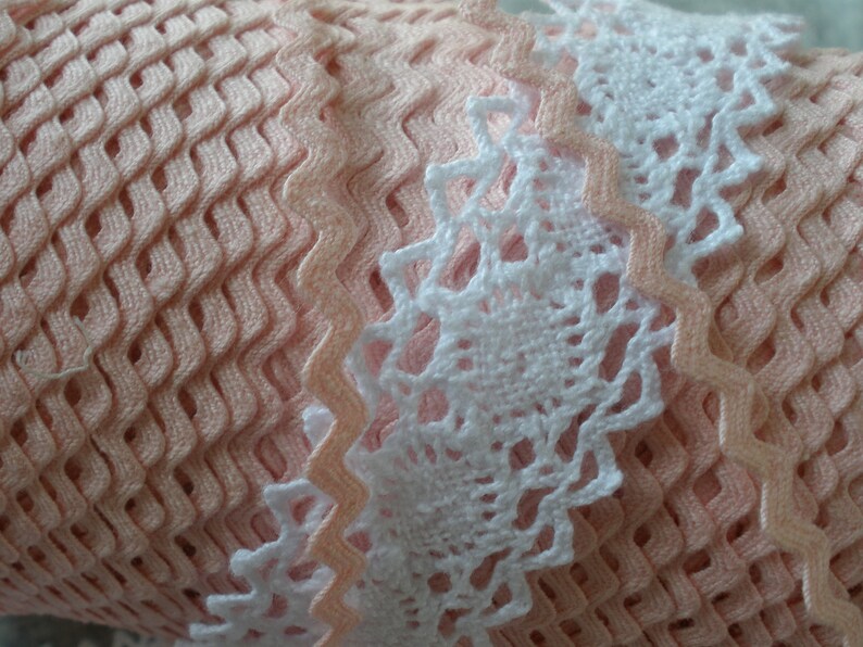Vintage Cotton Baby Ric Rack Light Pink 2 Yards 6mm Ric Rack - Etsy
