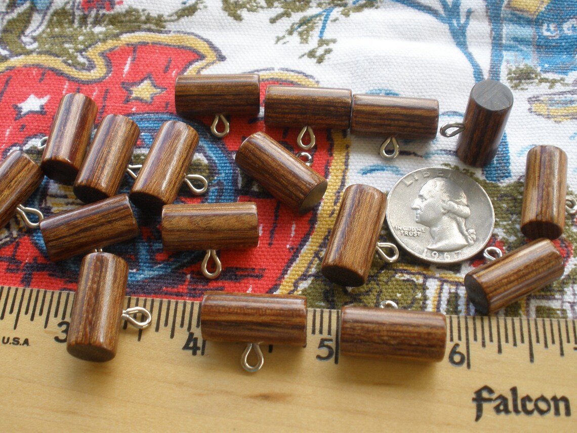 19MM Polished Wood Barrel Toggle Coat Buttons Maple Cherry - Etsy