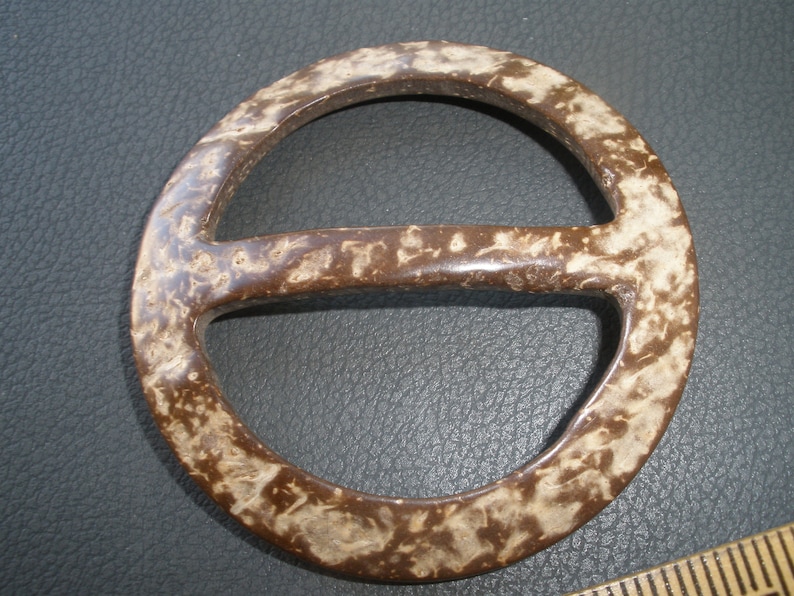 Coconut Shell Buckle Slider Sarong Pareo Tie Round 1 7/8 | Etsy