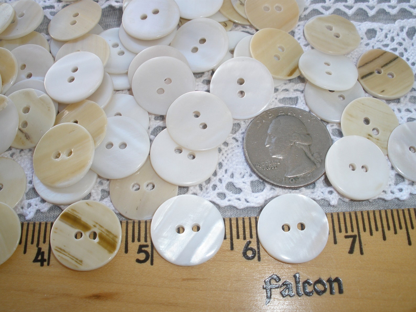 MOP Buttons Classic 17.5MM Polished White Real Shell 28L - Etsy
