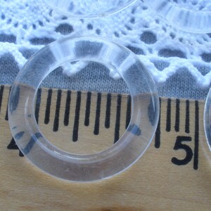15mm ID / 23mm OD Clear Plastic O-rings Round 3/4 Inch Opening 12 ...