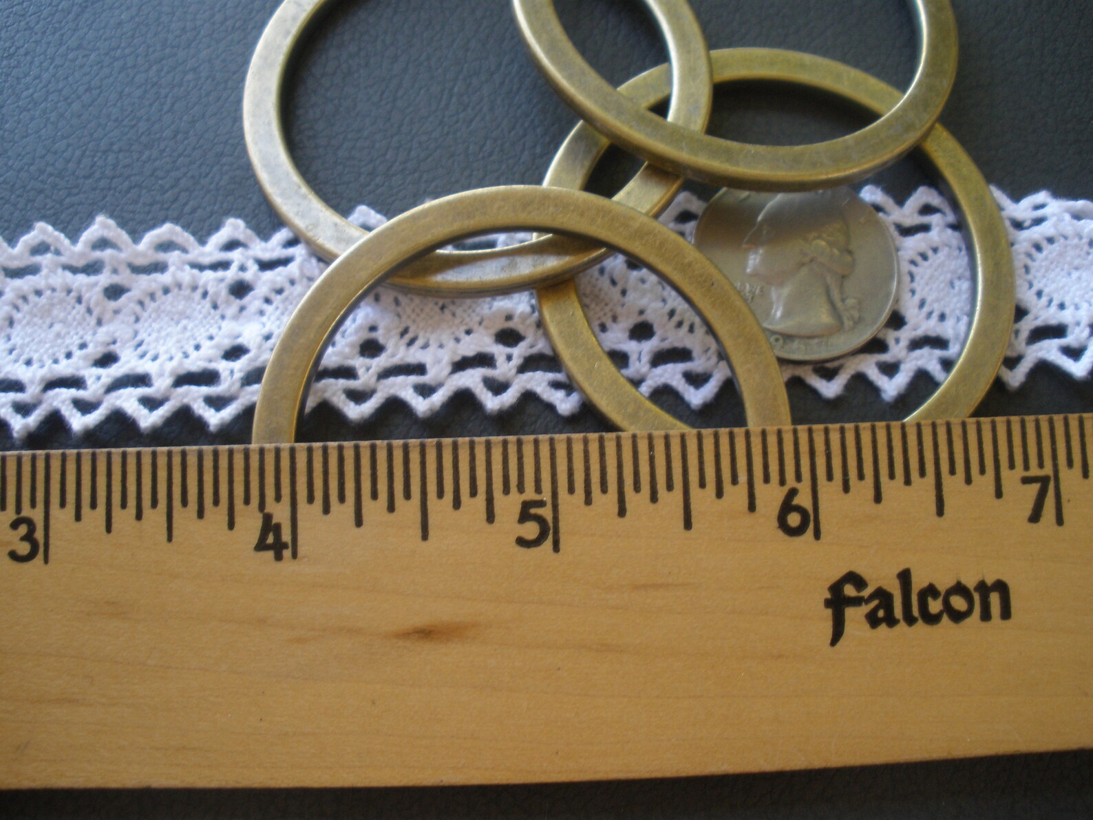 45MM ID 55MM OD Metal Flat O Rings Antique Brass Color Round 1 - Etsy