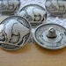 Buffalo Nickel Buttons Coin Replica Metal Shank 25MM 1 Inch Concho ...