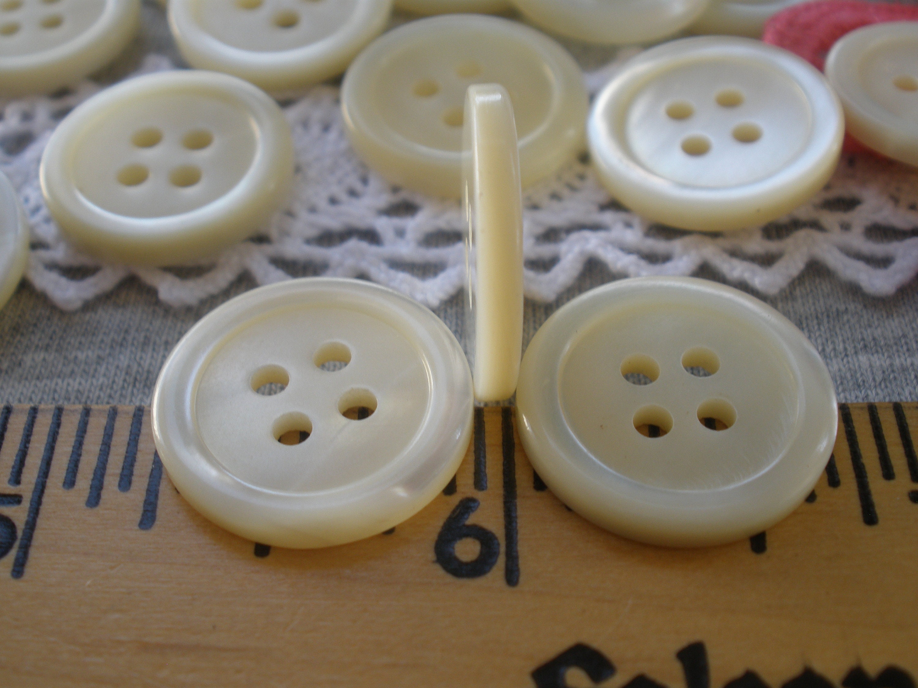 Buttercream Lustre Classic Shell Shirt Blazer Buttons MOP Real | Etsy