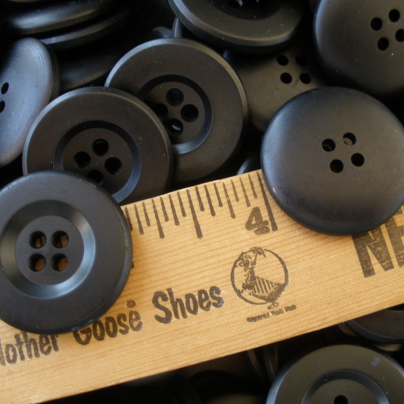 Black Coat Buttons - Etsy