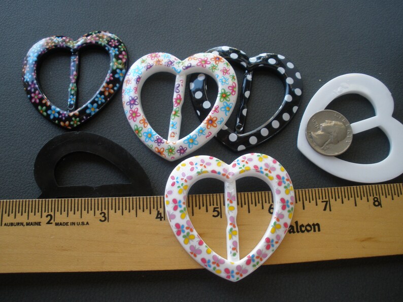 Heart Ribbon Sliders Variety Pack Flowers Butterflies 35MM 1 3/8 ...