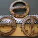 Medium Coconut Shell Buckle Slider Sarong Pareo Tie Round 1 5/8" Inside ...